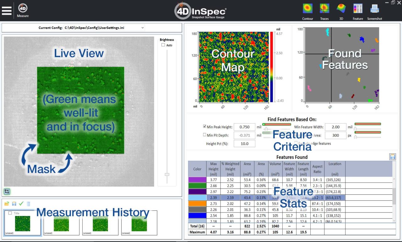 4D InSpec Analysis Software - 4D Technology