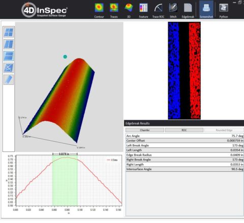3D Chamfer, Rounding and Edge Break Measurements - 4D Technology